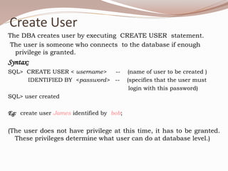 Database administration | PPT