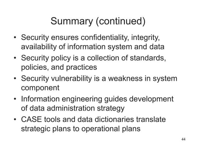 Database Administration, Management & Security.pptx