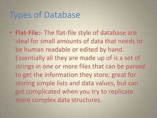 Data base and data entry presentation by mj n somya | PPTX