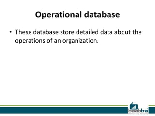 Database and different types of databases available in market | PPTX