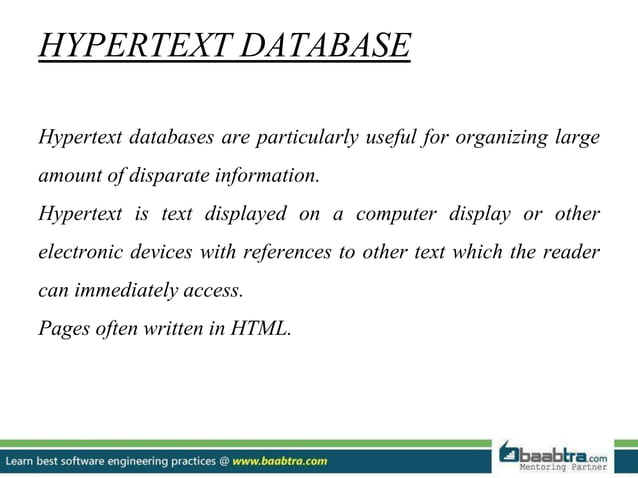 Database and types of database | PPTX | Databases | Computer Software and Applications