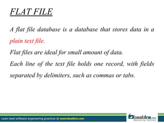 Database and types of database | PPT