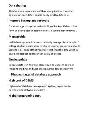 Database approach | DOCX