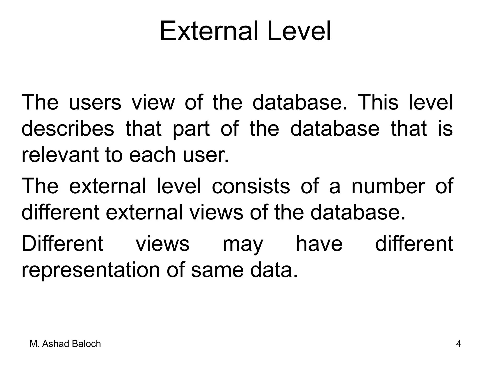 Database Architecture Schemas And Schema Objects Ppt