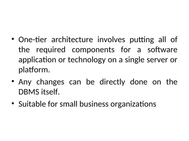 DATABASE ARCHITECTURES AND ITS TYPES.ppt