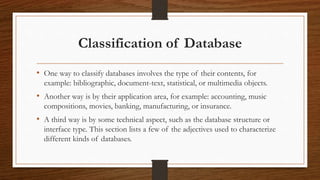 Database assignment | PPTX | Databases | Computer Software and Applications