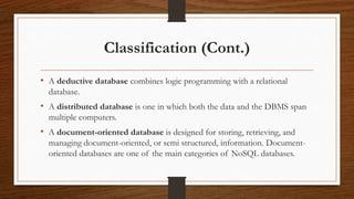 Database assignment | PPTX | Databases | Computer Software and Applications