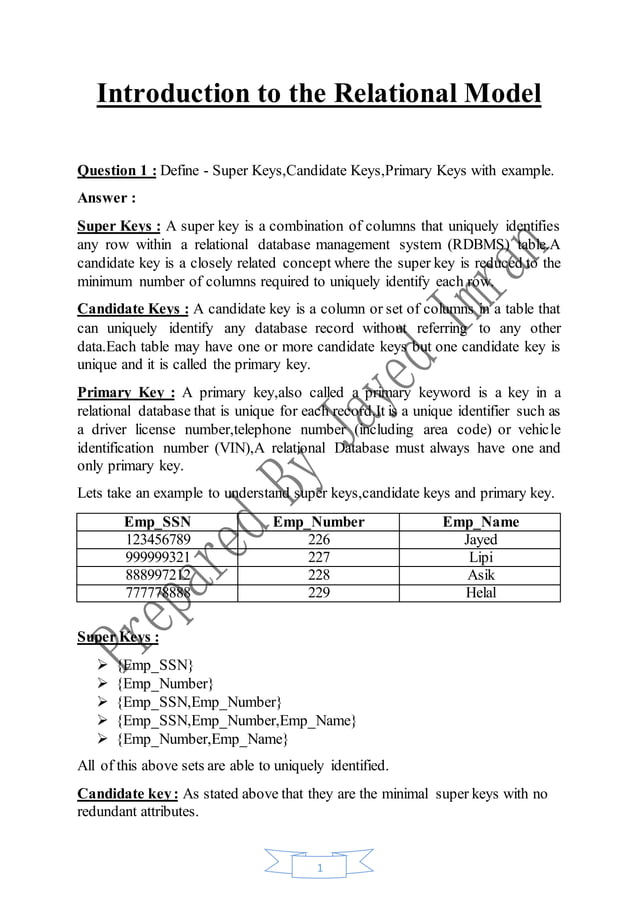 Database Assignment | DOCX