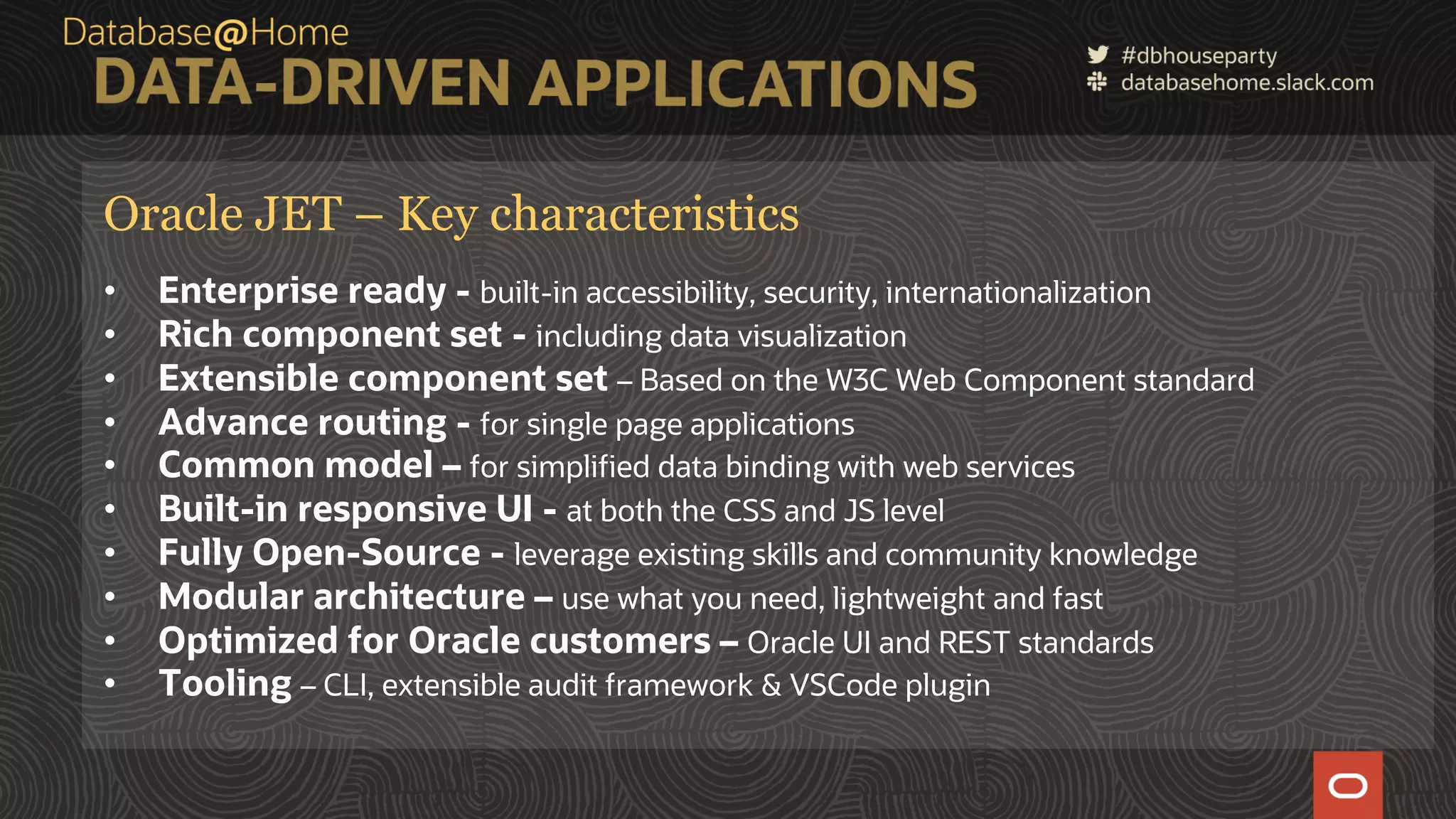 Database@Home : Data Driven Apps : Core-dev or Low Code UI | PPT