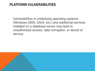 Data Base Attack | PPT