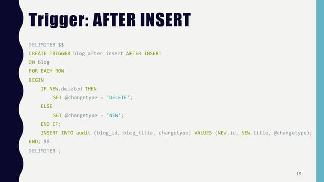 Database Automation With Mysql Triggers And Event Schedulers Ppt