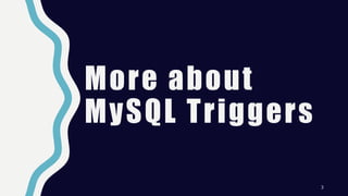 Database Automation with MySQL Triggers and Event Schedulers | PDF | Databases | Computer ...