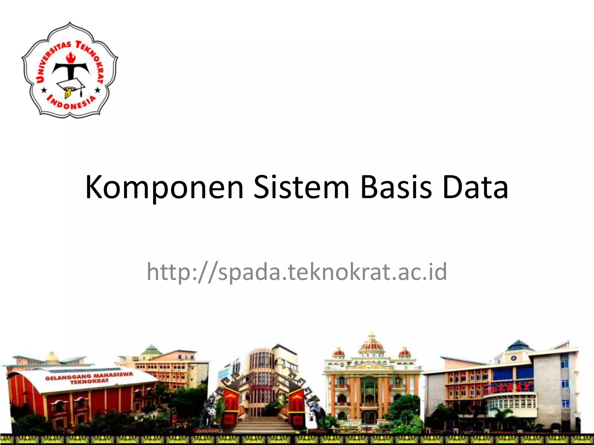 Komponen sistem database | PPT