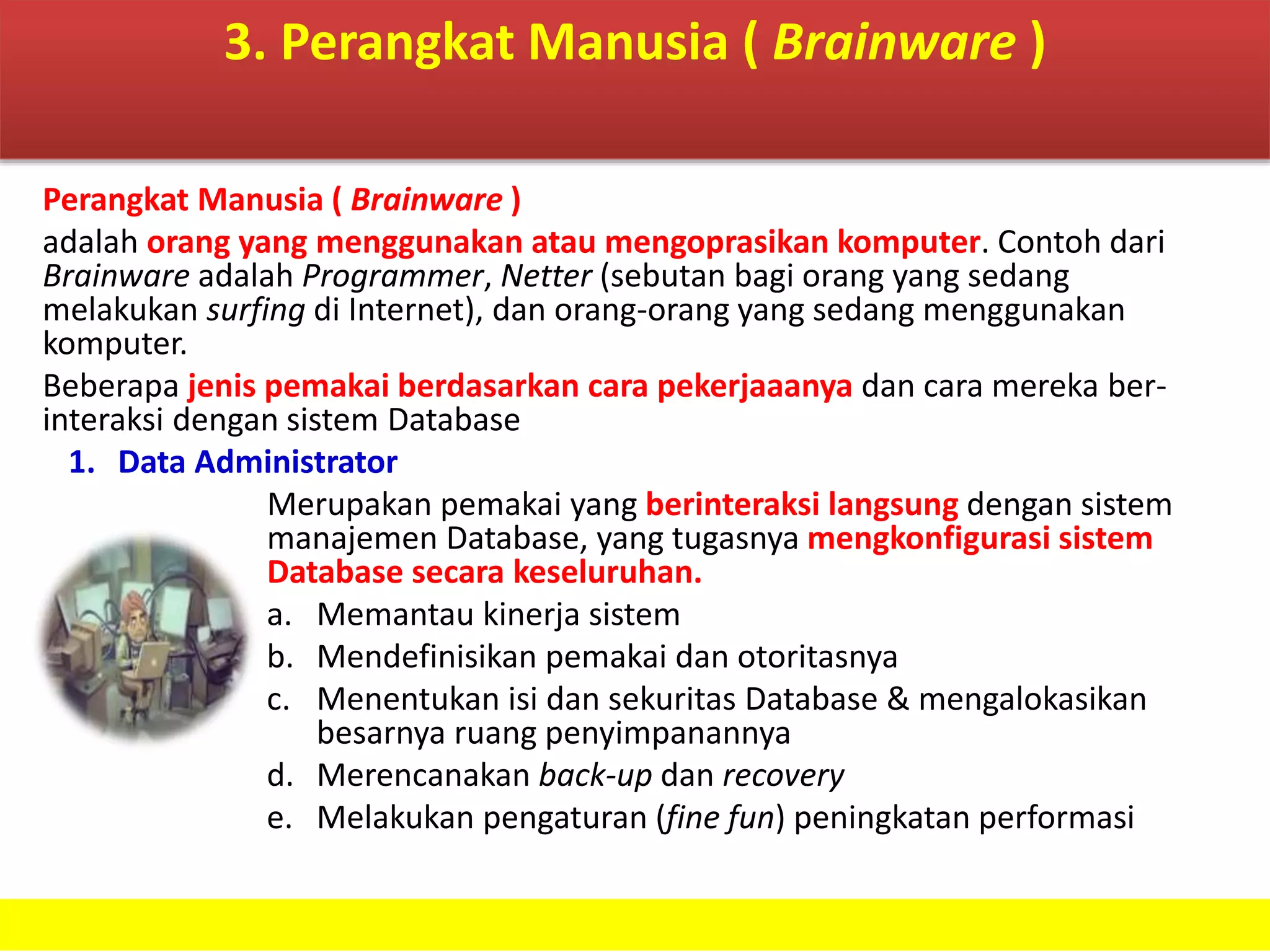 Komponen sistem database | PPT