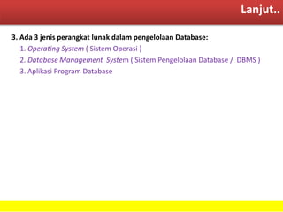 Komponen sistem database | PPT