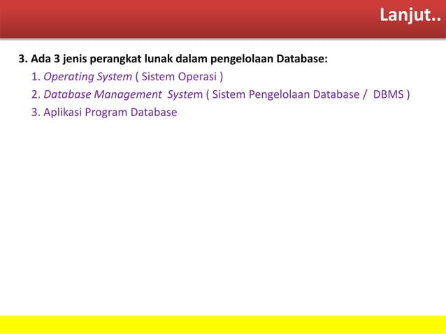 Komponen sistem database | PPT