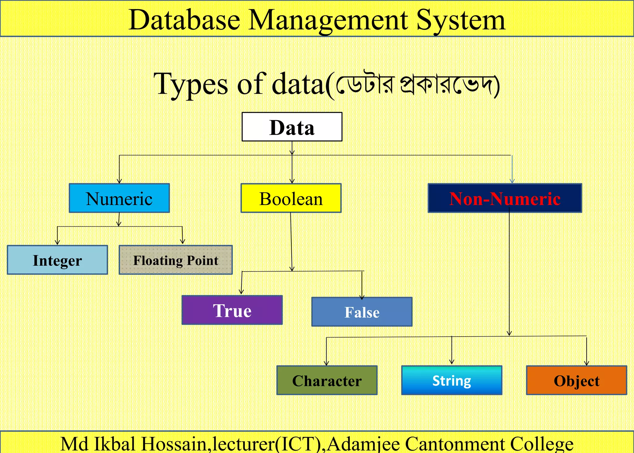 HSC ICT: DATABASE MANAGEMENT SYSTEM( bangla Version) | PPTX