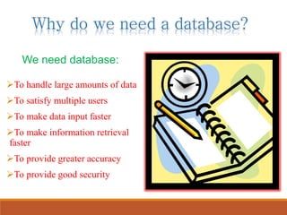 Database basics | PPT