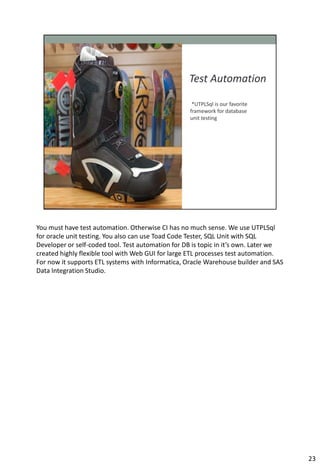 Continuous Integration for Oracle Database Development | PDF