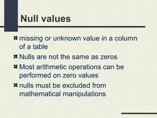 Database concepts | PPT