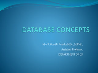 Database concepts | PPT