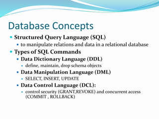Database concepts | PPT