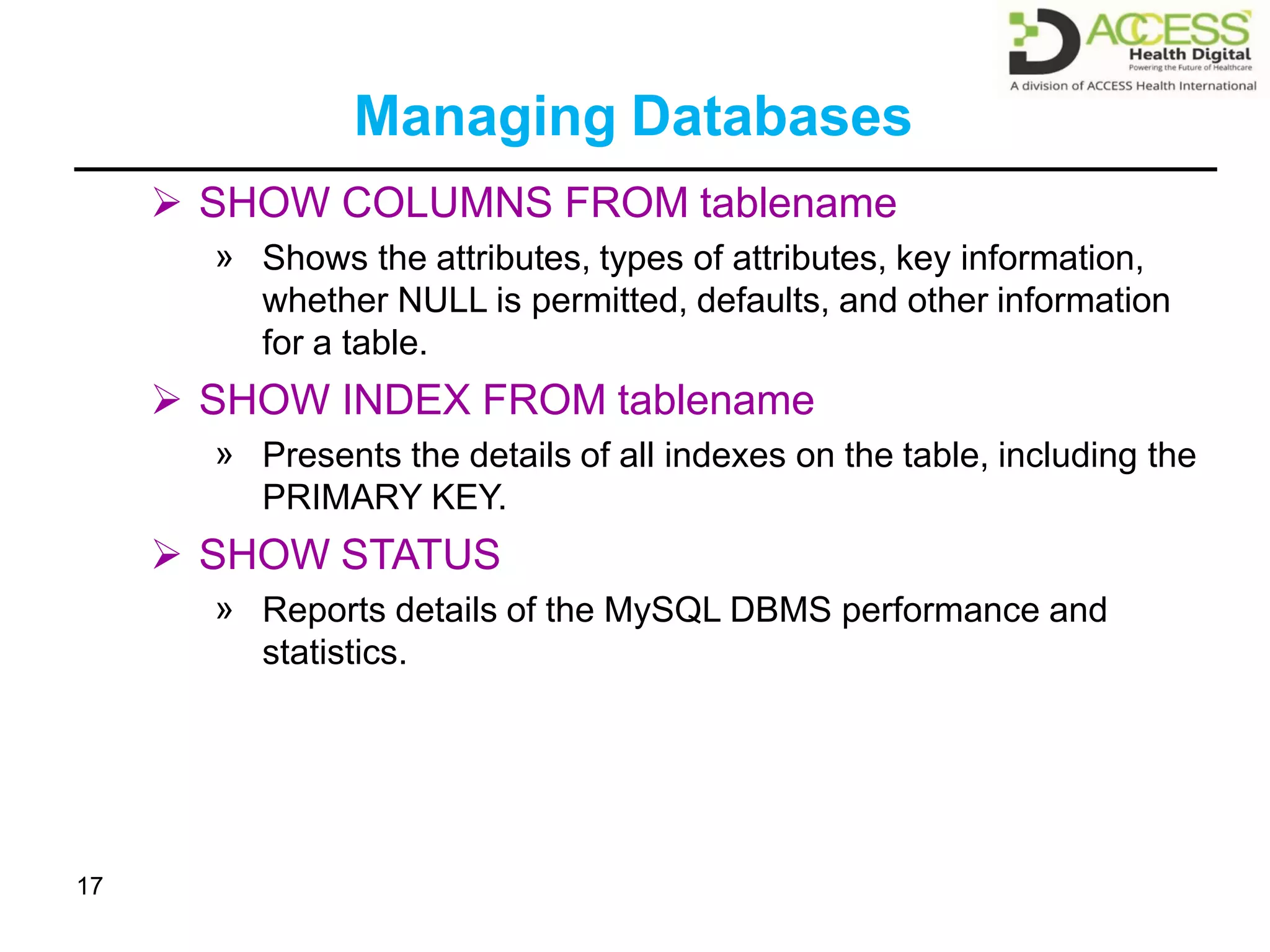 Database concepts | PDF