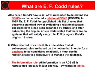 Database Concepts 101 | PPT | Databases | Computer Software and Applications