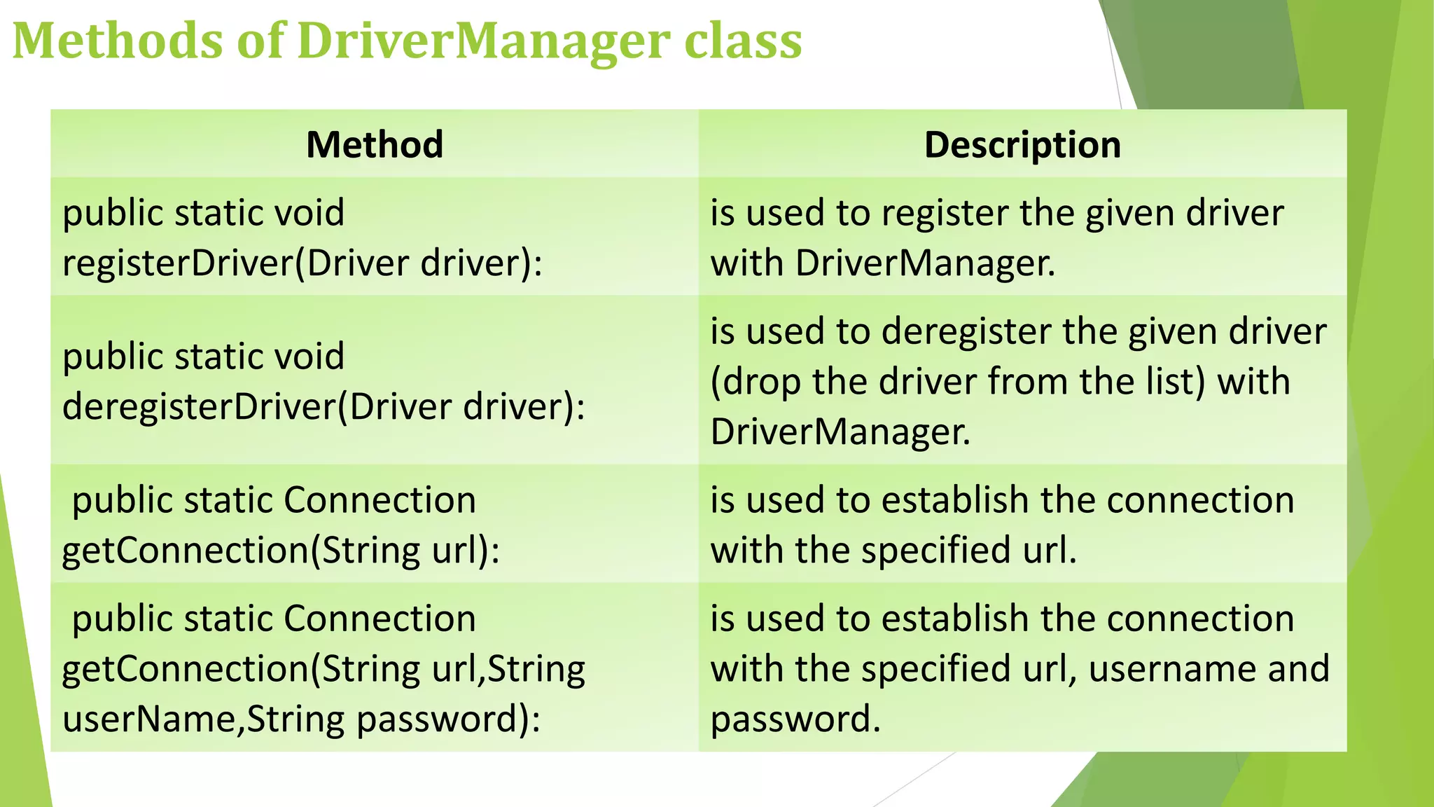 Database connect | PPTX