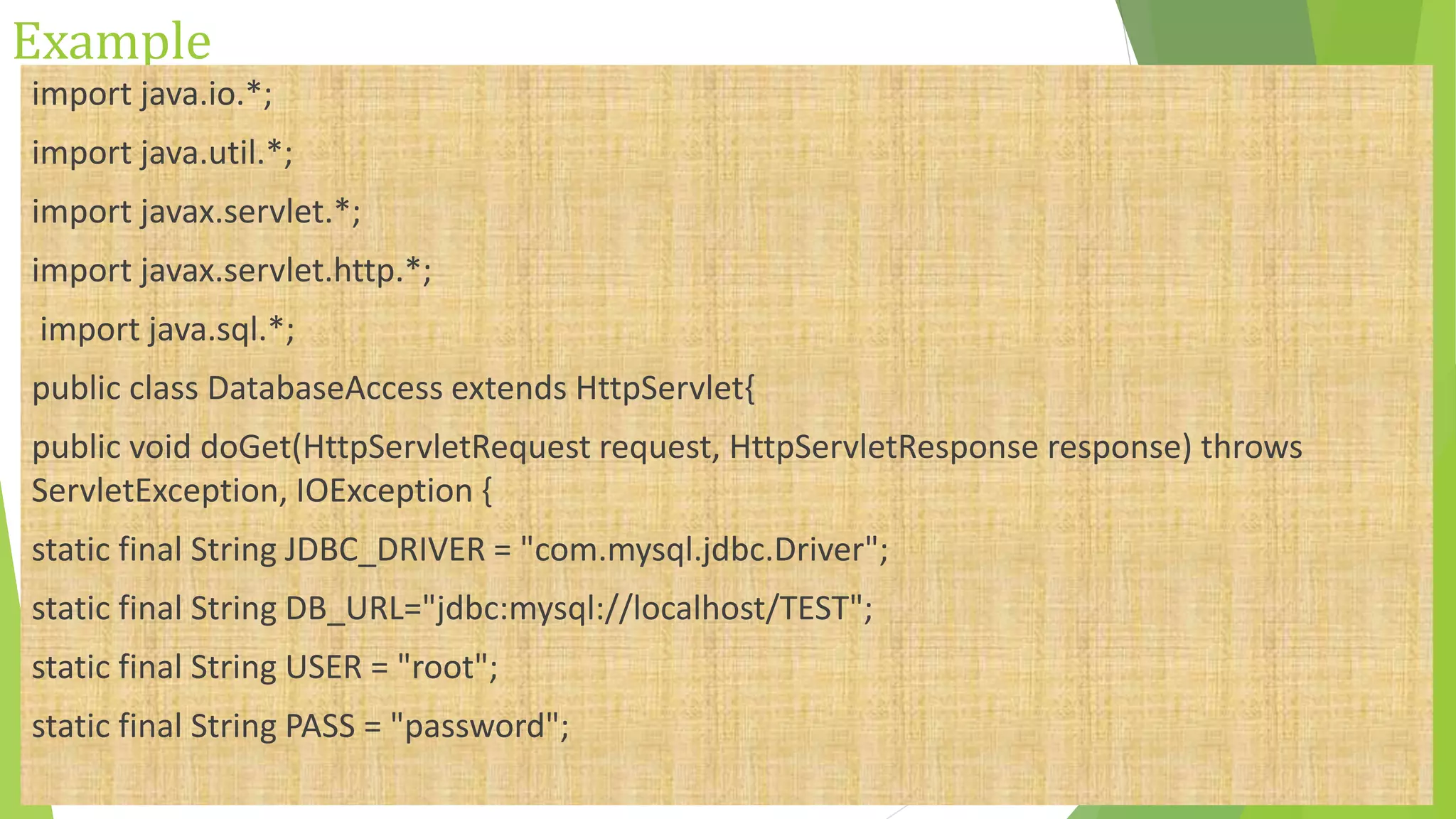 Database connect | PPTX