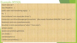 Database connect | PPTX