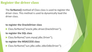 Database connect | PPTX