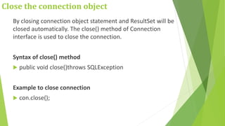 Database connect | PPTX