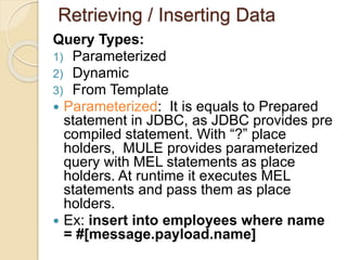 Database Access in mule ESB | PPTX | Databases | Computer Software and Applications