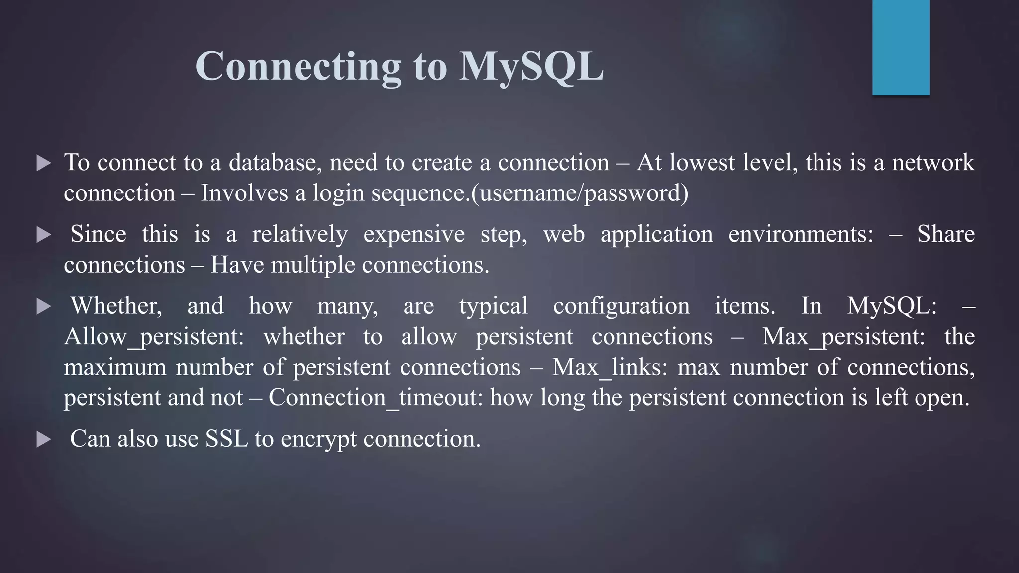 Database Connectivity in PHP | PPTX