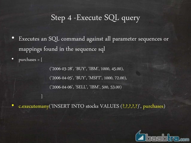 Database connectivity in python | PPTX