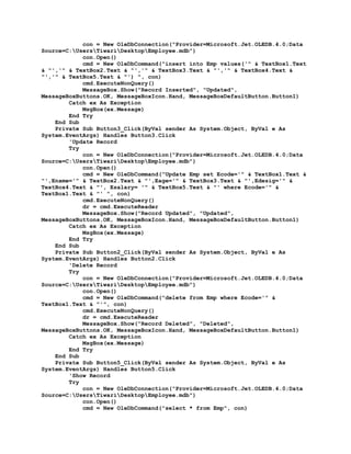 Database connectivity with data reader by varun tiwari | PDF