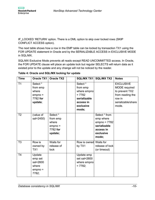 Database consistency in NonStop SQL/MX | PDF