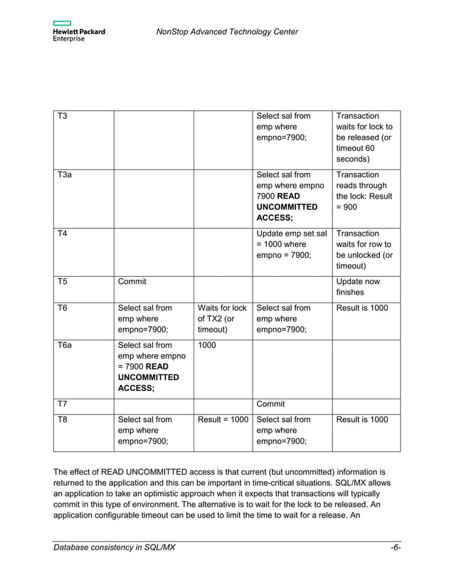 Database consistency in NonStop SQL/MX | PDF