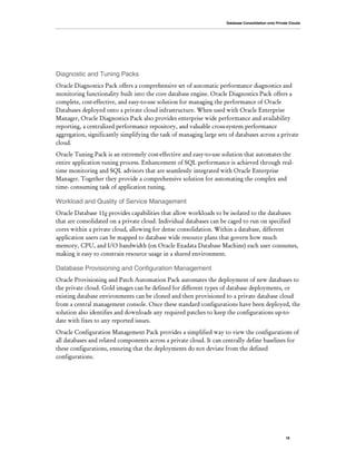 Database consolidation onto private | PDF