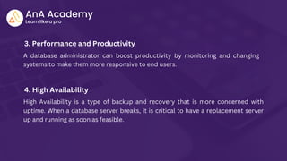 DATABase Courses - AnA Academy | PPT