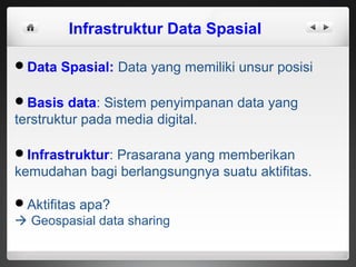 Database dan aplikasi geospasial | PPT