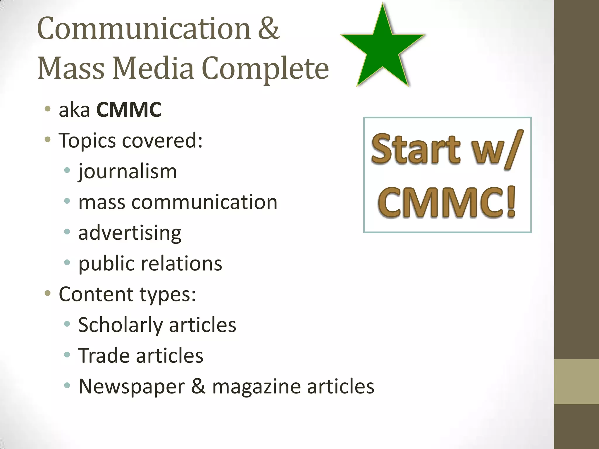 Choosing Databases in EBSCO | PPTX | Databases | Computer Software and Applications