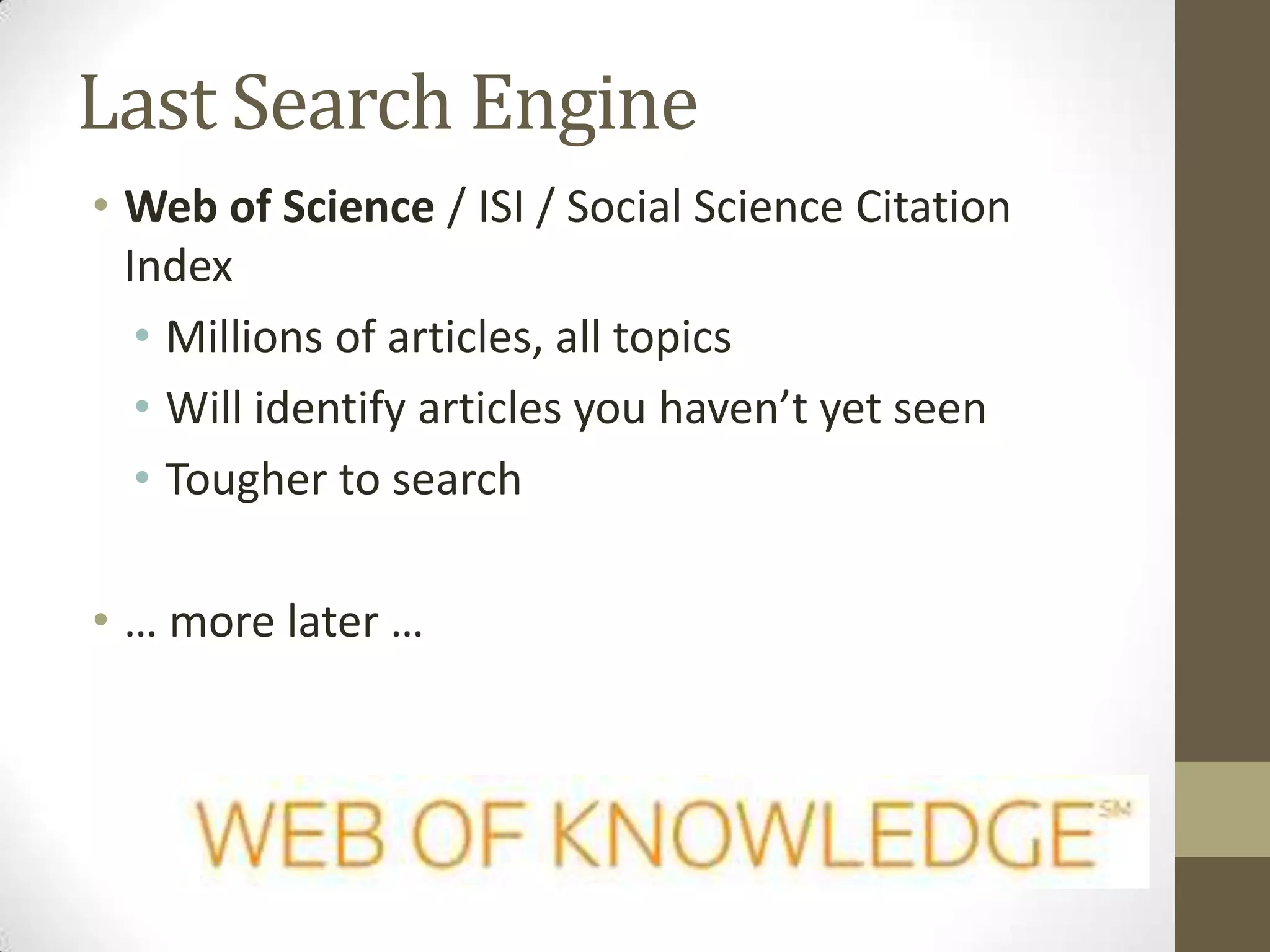 Choosing Databases in EBSCO | PPTX | Databases | Computer Software and Applications