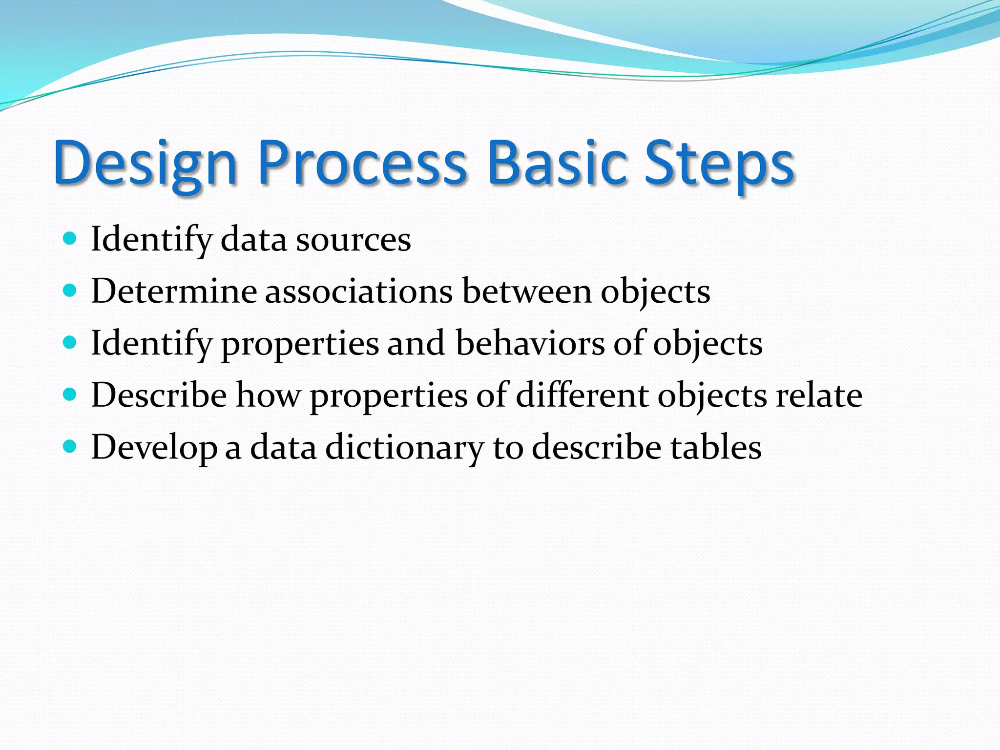 Intro to Database Design | PPT