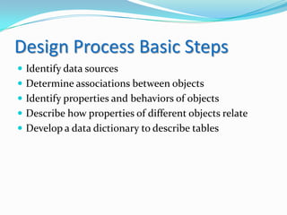 Intro to Database Design | PPT