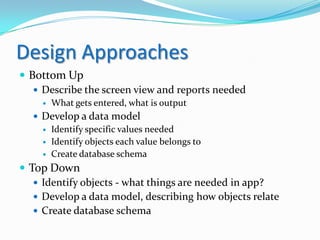 Intro to Database Design | PPT