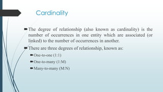 Database design | PPT