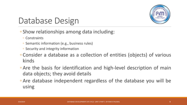 Database design (conceptual, logical and physical design) unit 2 part 2 | PPTX | Databases ...