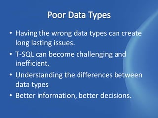 Database Design Disasters | PPT